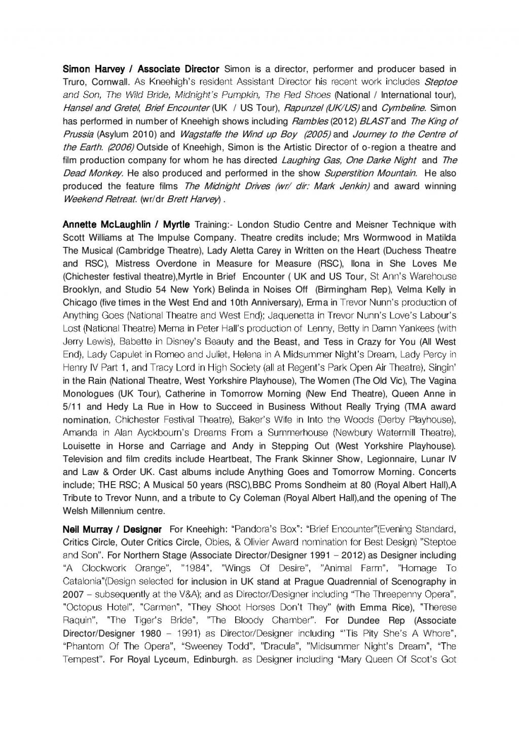 Brief Encounter - Memory Notes for Students - This Is Kneehigh