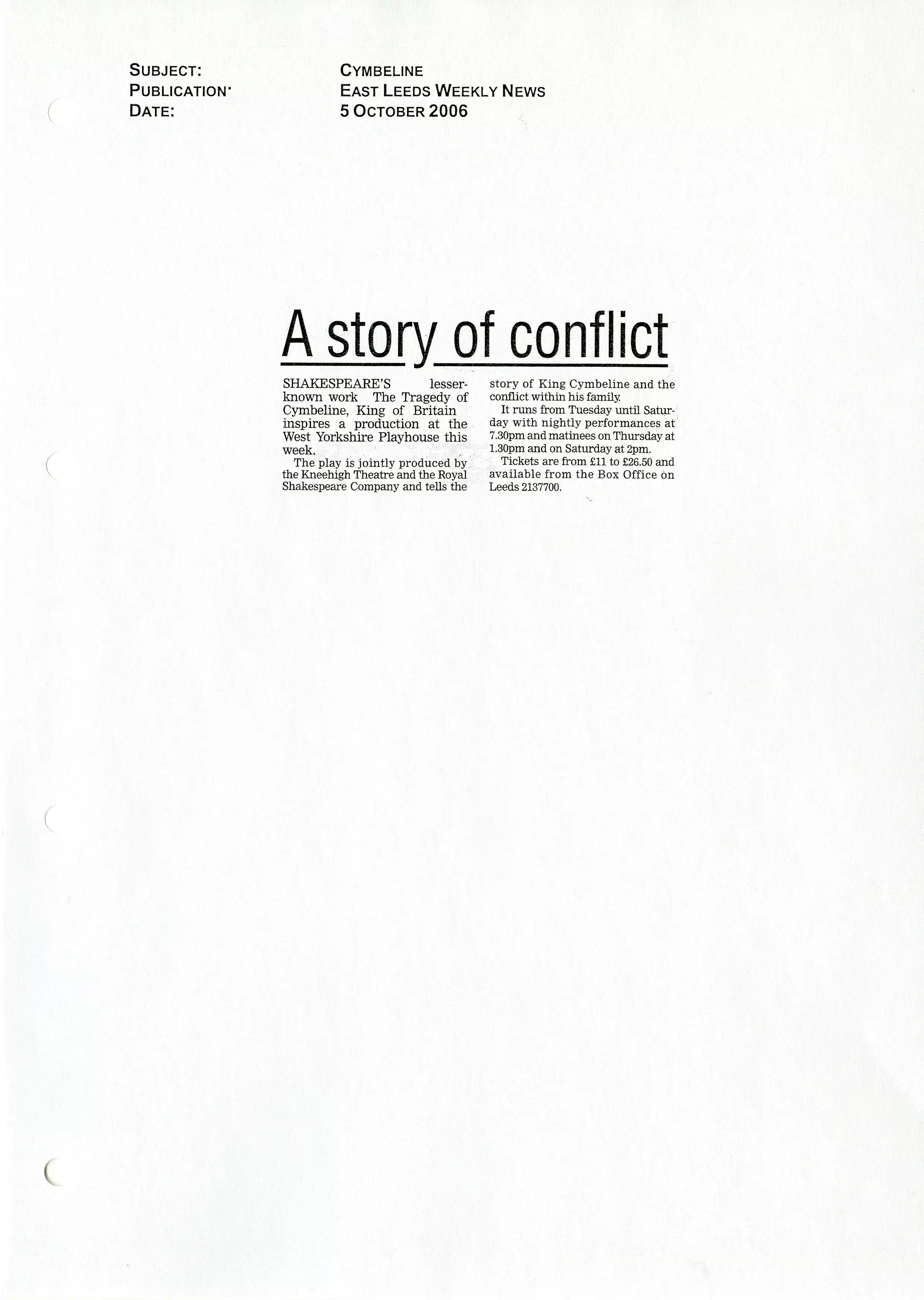 Cymbeline Family Tree